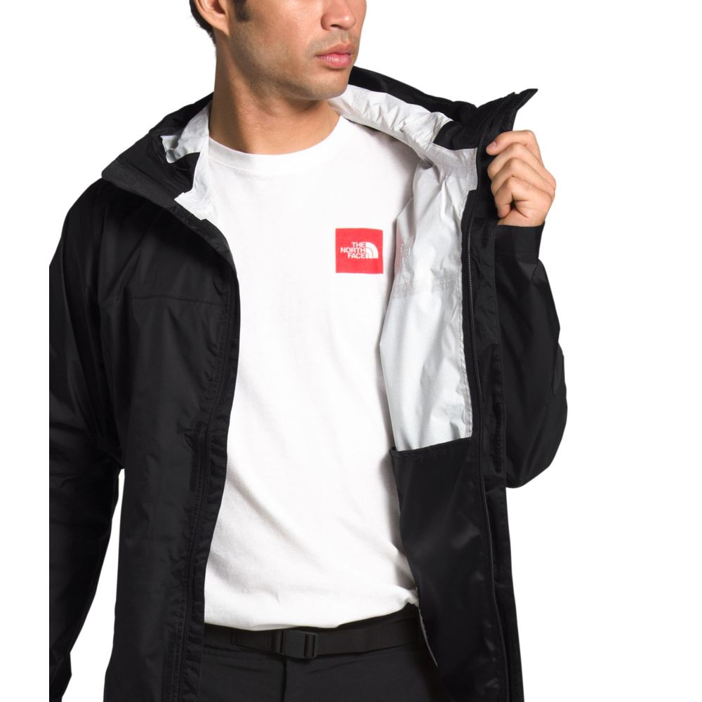 Compra Chompa Venture 2 Impermeable Negra Hombre The North Face Tienda ...
