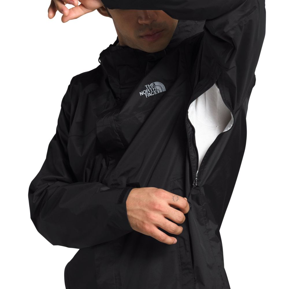 Compra Chompa Venture 2 Impermeable Negra Hombre The North Face Tienda ...