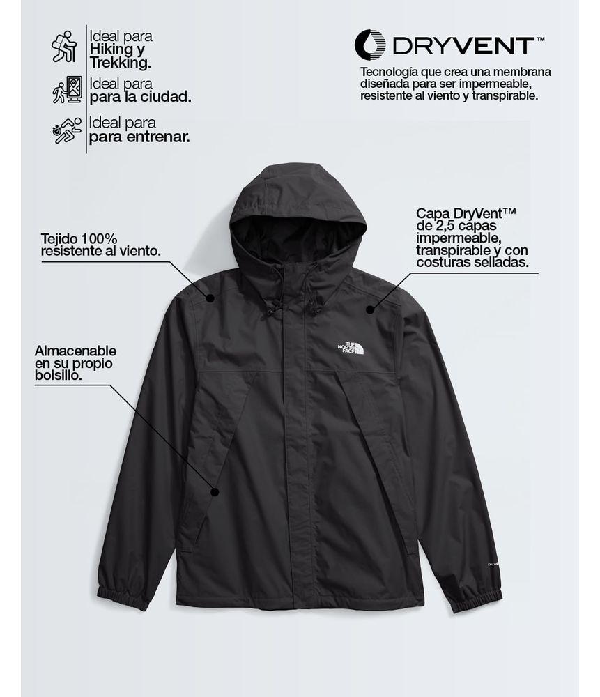 Compra Chompa Antora Impermeable Azul Mujer The North Face en Tienda ...